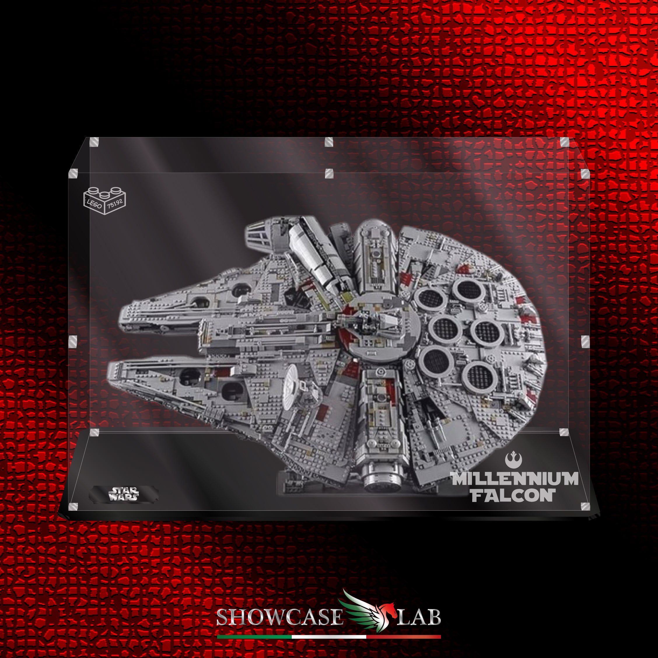 Teca L75 | Per Set Lego 75192 Millennium Falcon – Showcase Lab 🇮🇹
