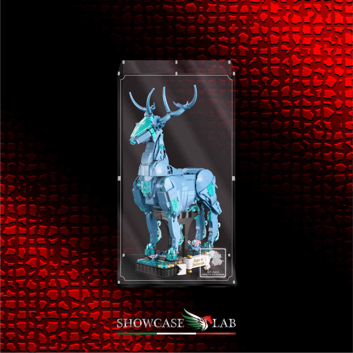 Display Case L162 | For Lego® Set 76414 - EXPECTO PATRONUM