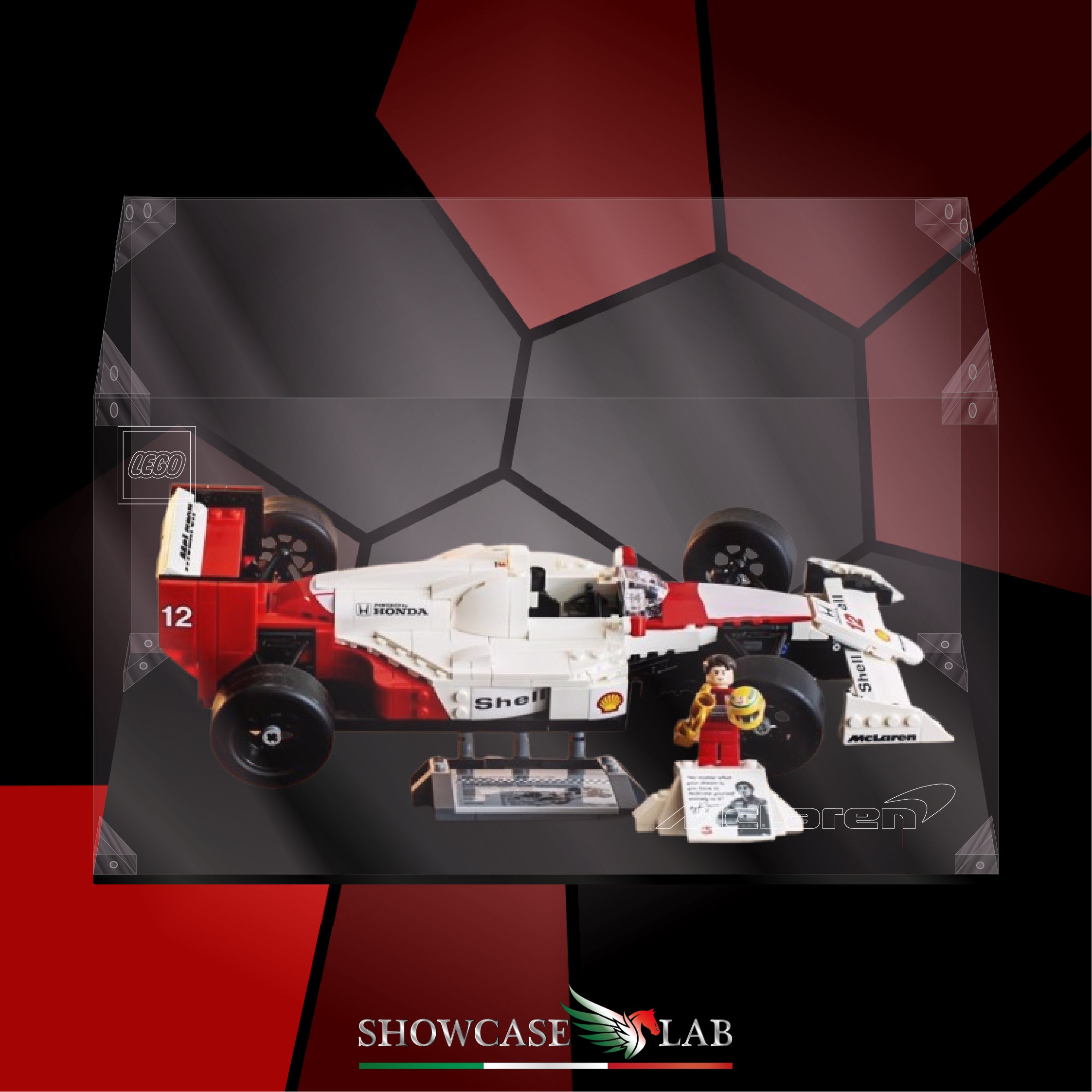 Teca LP216 | Per Set Lego 10330 F1-McLaren MP4/4 e Ayrton Senna ...