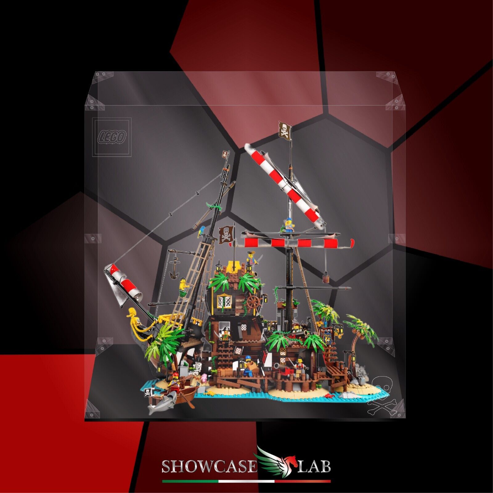 Teca LP58 | Per Set Lego 21322 I Pirati di Barracuda Bay – Showcase Lab 🇮🇹